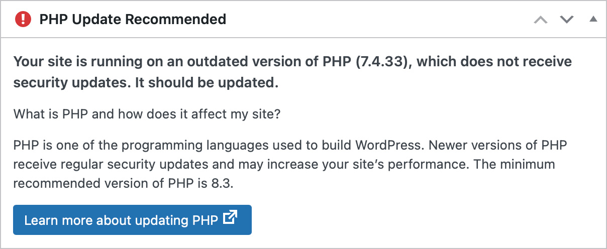 Outdated PHP – What it means for your site – Web:D